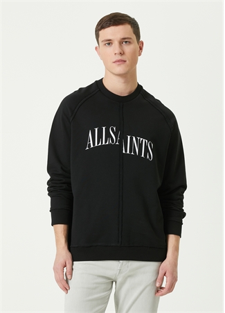 Allsaints Erkek Diverge Siyah Logolu Sweatshirt M EU Allsaints Erkek Diverge Siyah Logolu Sweatshirt M EU