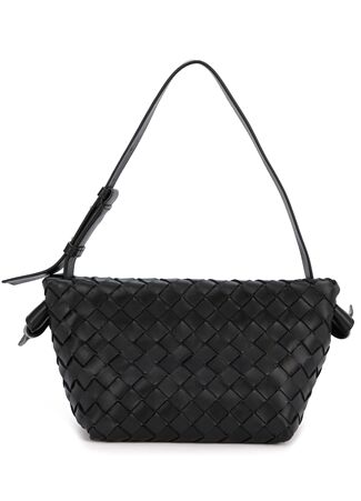 Bottega Veneta Kadın Tie Siyah Deri Çanta EU