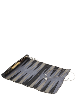 Beymen Hediye Siyah Gri Deri Tavla EU Beymen Hediye Siyah Gri Deri Tavla EU