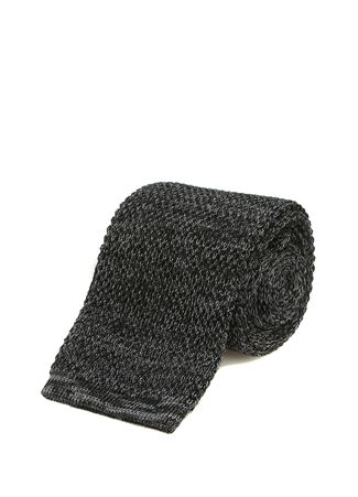 Beymen Collection Erkek Antrasit Dokulu Kravat Siyah EU