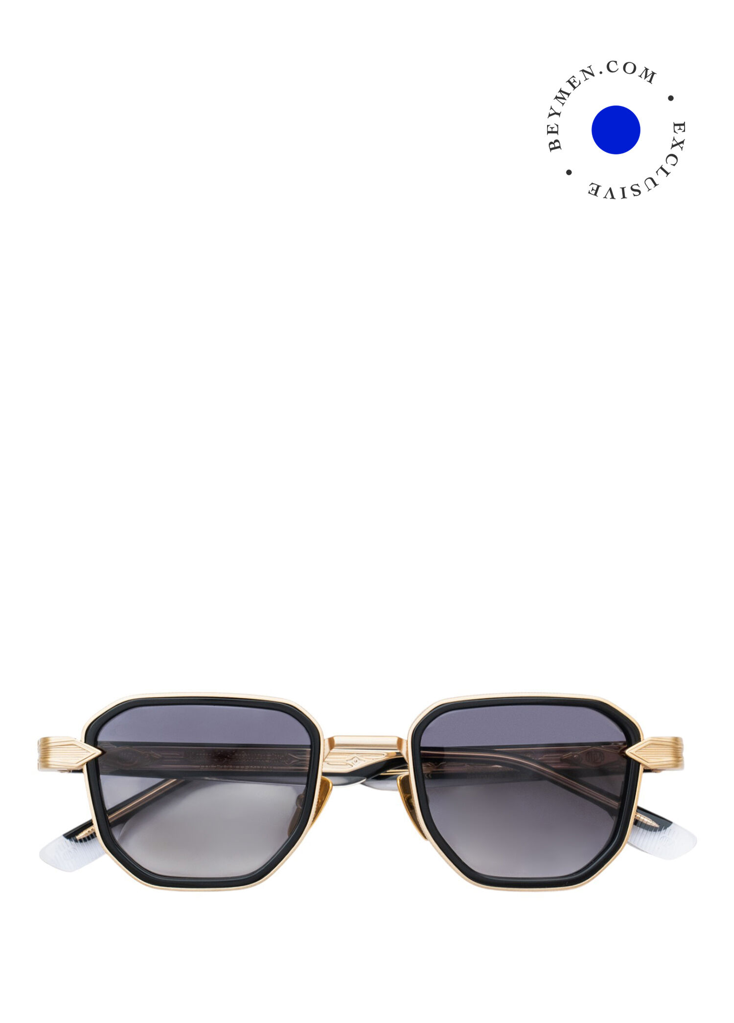 Unique Design Milano - The Glowing Gold Black Unisex Sunglasses