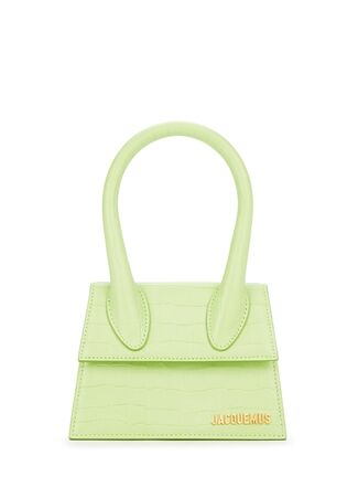 Jacquemus Kadın Yeşil Krokodil Dokulu Omuz Çantası Eu