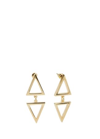 Beymen Club Kadın Üçgen Formlu Küpe Altın Rengi EU Beymen Club Kadın Üçgen Formlu Küpe Altın Rengi EU