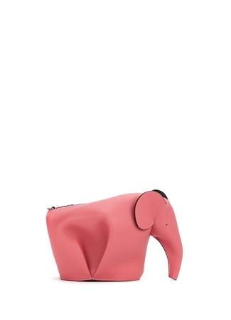 Loewe Kadın Pembe Fil Formlu Deri Omuz Çantası EU Loewe Kadın Pembe Fil Formlu Deri Omuz Çantası EU