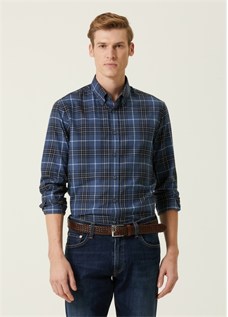 Beymen Collection Erkek Comfort Fit Lacivert Ekoseli Gömlek S EU Beymen Collection Erkek Comfort Fit Lacivert Ekoseli Gömlek S EU