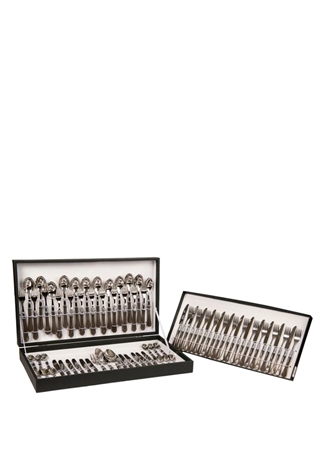 Aloha Life Zaffiro Füme 75 Parça Çatal Bıçak Seti Çok Renkli