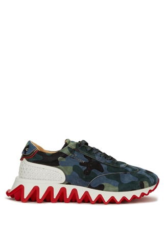 Christian Louboutin Erkek Mavi Kamuflajlı Taban Detaylı Deri Sneaker 4 EU Christian Louboutin Erkek Mavi Kamuflajlı Taban Detaylı Deri Sneaker 4 EU