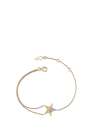 Her Story Kadın Galactic Star Altın Rengi Bileklik Pembe EU