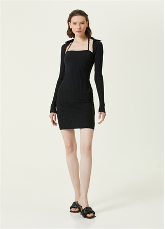 Helmut Lang Kadın Siyah Yaka Detaylı Ribli Mini Elbise Xs Eu Helmut Lang Kadın Siyah Yaka Detaylı Ribli Mini Elbise Xs Eu