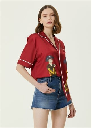 Haculla Kadın GÖMLEK Kırmızı XS EU