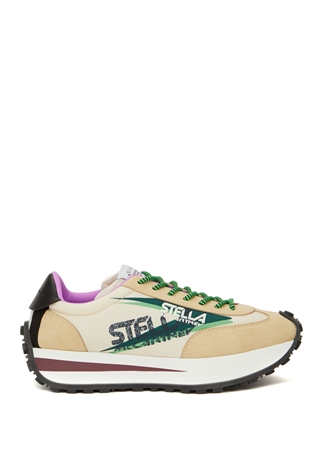 Stella McCartney Kadın Krem Logo Baskılı Sneaker Bej 36 EU Stella McCartney Kadın Krem Logo Baskılı Sneaker Bej 36 EU