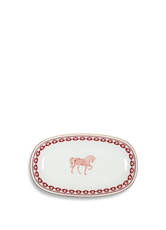 Some Home İstanbul Horse Luck Collectıon Red-34cm At Figürlü Kayık Servis Tabak Bordo Some Home İstanbul Horse Luck Collectıon Red-34cm At Figürlü Kayık Servis Tabak Bordo