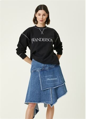 Jw Anderson Kadın Sweatshirt Siyah S Eu
