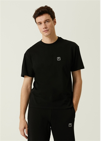 Palm Angels Erkek Siyah Logo Patchli T-shirt S EU Palm Angels Erkek Siyah Logo Patchli T-shirt S EU