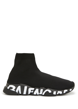 Balenciaga Erkek Graffiti Speed Siyah Beyaz Sneaker 45 EU Balenciaga Erkek Graffiti Speed Siyah Beyaz Sneaker 45 EU