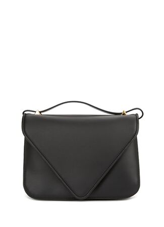 Bottega Veneta Kadın Siyah Deri Omuz Çantası EU