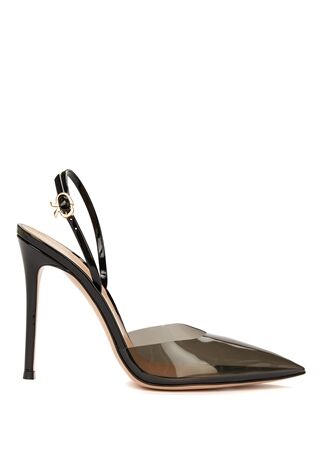 Gianvito Rossi Kadın Siyah Deri Topuklu Ayakkabı 36 EU