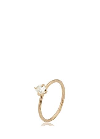 Collection-Ruel Design Kadın Taş Detaylı Altın Rengi Yüzük EU