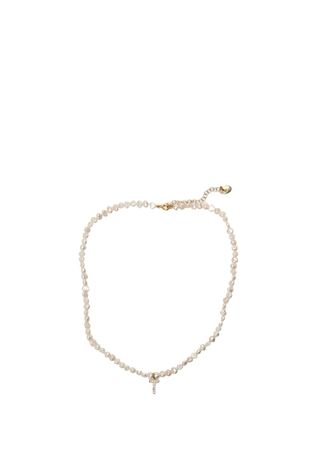 Linya Jewellery Kadın Mono Kum İncili T Harf Detaylı Gümüş Rengi Kolye Altın EU Linya Jewellery Kadın Mono Kum İncili T Harf Detaylı Gümüş Rengi Kolye Altın EU