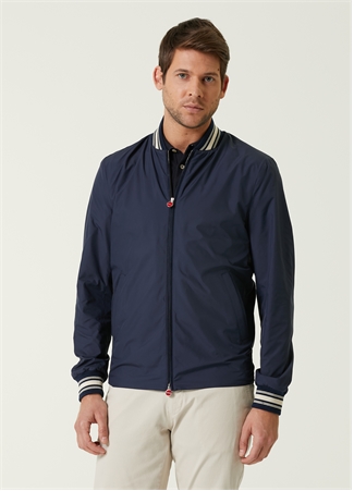 Kiton Erkek Lacivert Dik Yaka Şeritli Mont Mavi 52 IT Kiton Erkek Lacivert Dik Yaka Şeritli Mont Mavi 52 IT