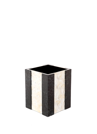 Sv Casa Rome İnci Sedef Çöp Kutusu Siyah