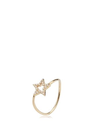 Collection-Ruel Design Kadın Yıldız Detaylı Altın Rengi Yüzük EU Collection-Ruel Design Kadın Yıldız Detaylı Altın Rengi Yüzük EU