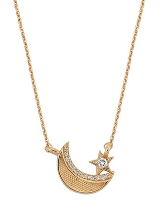 Bee Goddess Kadın Sirius Pırlantalı Altın Rengi Kolye Pembe EU