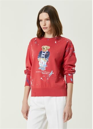 Polo Ralph Lauren Kadın SWEATSHIRT Kırmızı XS EU