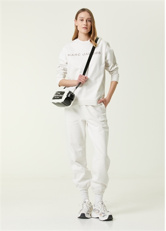 Marc Jacobs (The) Kadın Beyaz Logolu Jogger Eşofman XS EU