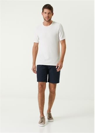 Sandro Erkek Lacivert Beli Kordonlu Şort 44 IT