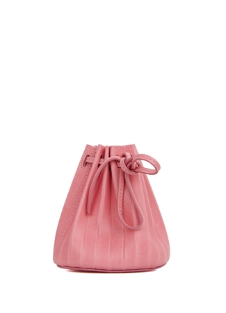 Mansur Gavriel Kadın Baby Pleated Pembe Büzgülü Çanta EU Mansur Gavriel Kadın Baby Pleated Pembe Büzgülü Çanta EU