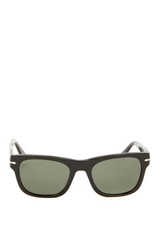 Persol Siyah Polarize Camlı Güneş Gözlüğü 52 EU