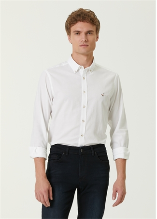 Beymen Club Erkek Oxford Slim Fit Beyaz Gömlek S Beymen Club Erkek Oxford Slim Fit Beyaz Gömlek S