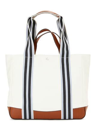 Lauren Ralph Kadın Beyaz Logo Detaylı Çanta Eu