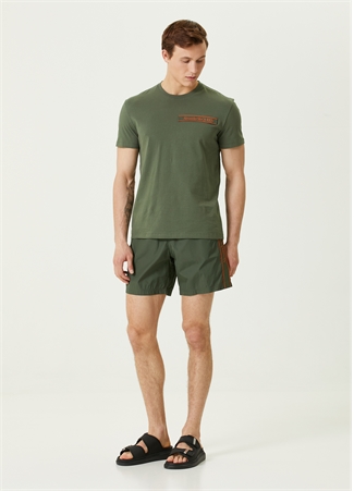 Alexander Mcqueen Erkek Haki Logo Şeritli Şort M Eu Alexander Mcqueen Erkek Haki Logo Şeritli Şort M Eu