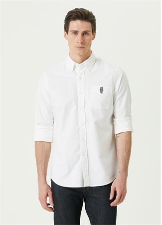 Polo Ralph Lauren Erkek Beyaz Ayıcık Nakışlı Cepli Gömlek S Eu Polo Ralph Lauren Erkek Beyaz Ayıcık Nakışlı Cepli Gömlek S Eu