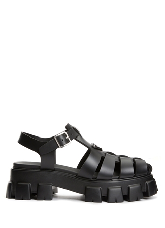 Prada Sport Erkek Siyah Logolu Sandalet 6 Uk Prada Sport Erkek Siyah Logolu Sandalet 6 Uk