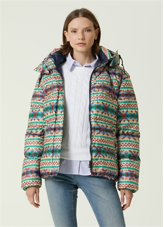 Polo Ralph Lauren Kadın Desenli Kapüşonlu Puff Mont L EU Polo Ralph Lauren Kadın Desenli Kapüşonlu Puff Mont L EU