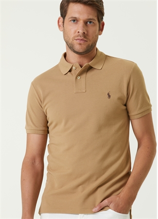 Polo Ralph Lauren Erkek Slim Fit Bej Yaka T-shirt XS EU Polo Ralph Lauren Erkek Slim Fit Bej Yaka T-shirt XS EU
