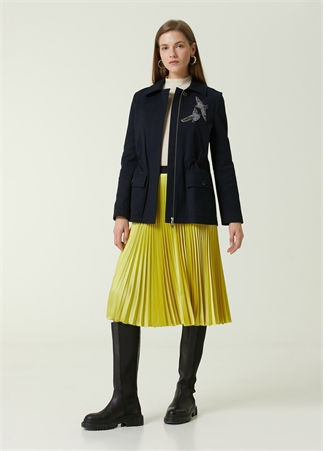 Beymen Club Kadın Sarı Pilili Midi Saten Etek 42 Beymen Club Kadın Sarı Pilili Midi Saten Etek 42