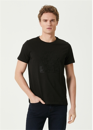 Beymen Club Erkek Siyah Kabartmalı Monogram Logo Desenli T-shirt S Beymen Club Erkek Siyah Kabartmalı Monogram Logo Desenli T-shirt S