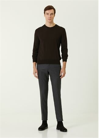 Rota Erkek Gri Yün Pantolon 48 IT