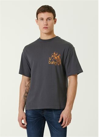 Ubahn Erkek Live The Contrast Gri T-shirt S EU