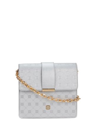 Beymen Kadın Silver Logo Dokulu Omuz Çantası Gri EU Beymen Kadın Silver Logo Dokulu Omuz Çantası Gri EU