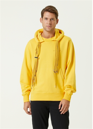 Ambush Erkek Sarı Kapüşonlu Sweatshirt S EU Ambush Erkek Sarı Kapüşonlu Sweatshirt S EU