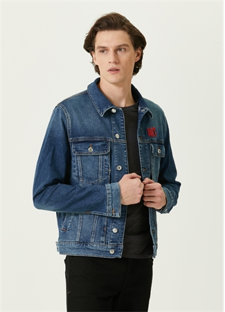 Zadig&voltaire Erkek Base Mavi Nakış Detaylı Jean Ceket S Eu Zadig&voltaire Erkek Base Mavi Nakış Detaylı Jean Ceket S Eu
