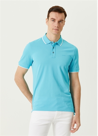 Boss Erkek Mavi Polo Yaka T-shirt S Eu Boss Erkek Mavi Polo Yaka T-shirt S Eu
