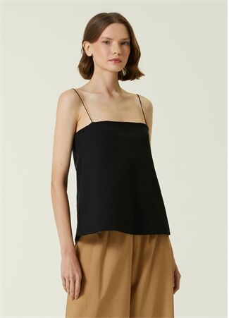 The Row Kadın Siyah İnce Askılı Bluz S EU