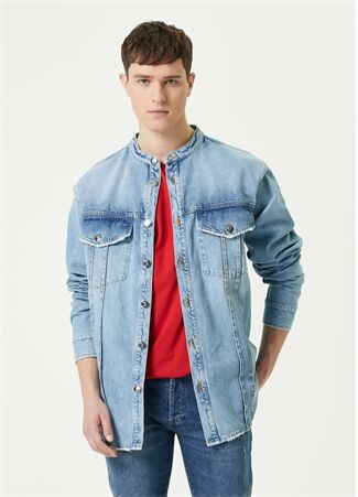 Balmain Erkek GÖMLEK Mavi 38 IT