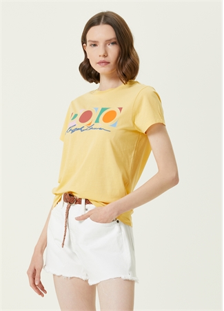 Polo Ralph Lauren Kadın Sarı Bisiklet Yaka Logolu T-shirt Xs Eu Polo Ralph Lauren Kadın Sarı Bisiklet Yaka Logolu T-shirt Xs Eu